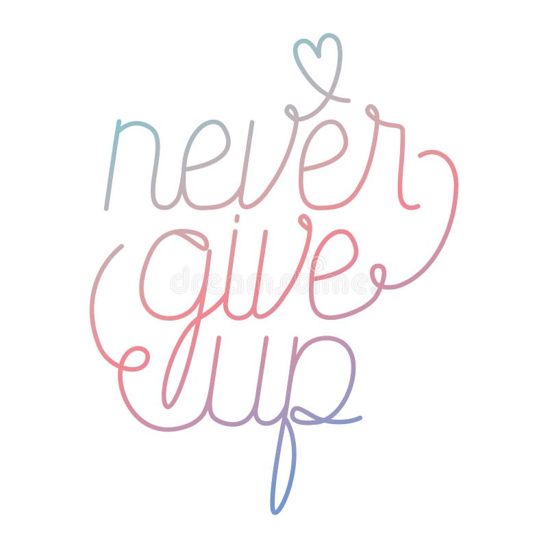 Positive Message with Hand Made Font Stock Vector - Illustration of ...