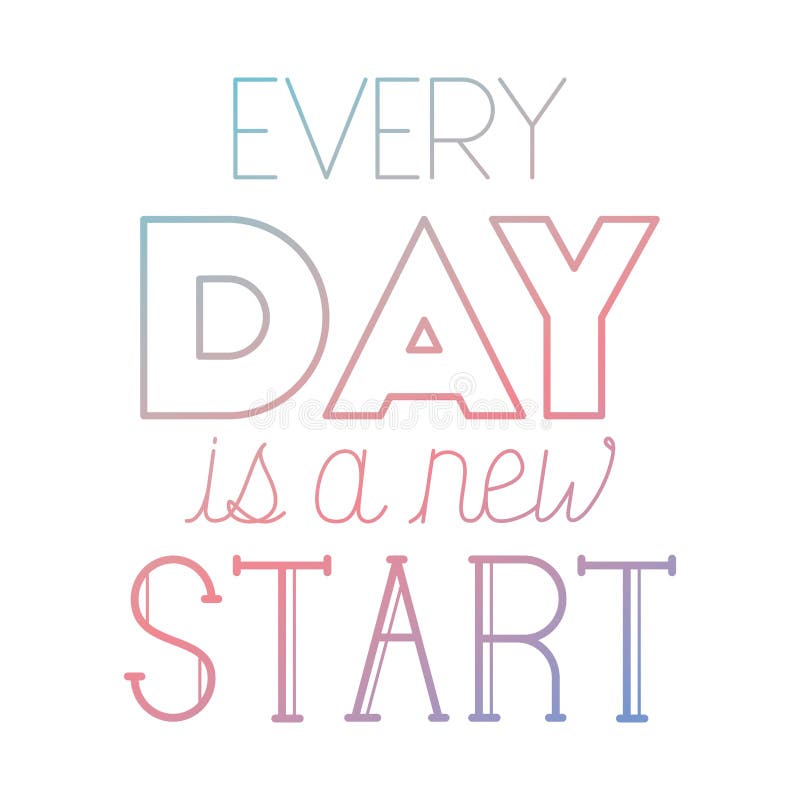 Positive Message with Hand Made Font Stock Vector - Illustration of ...