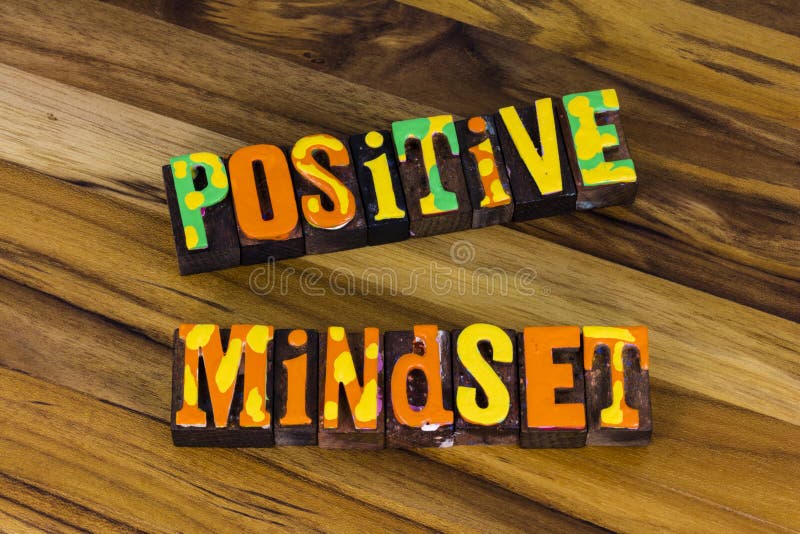 Positive Mindset, Motivational Words Quotes Concept Stock Image - Image ...