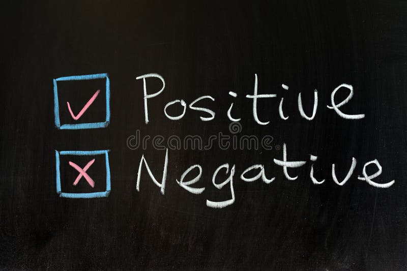 Positive vs negative stock image. Image of choose, contrast - 35683273
