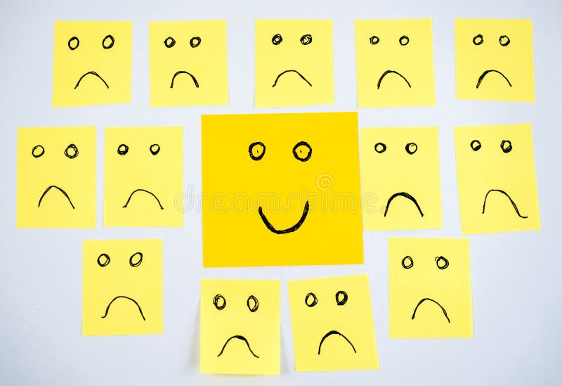 Positive and Negative Attitudes Stock Image - Image of world, concept ...