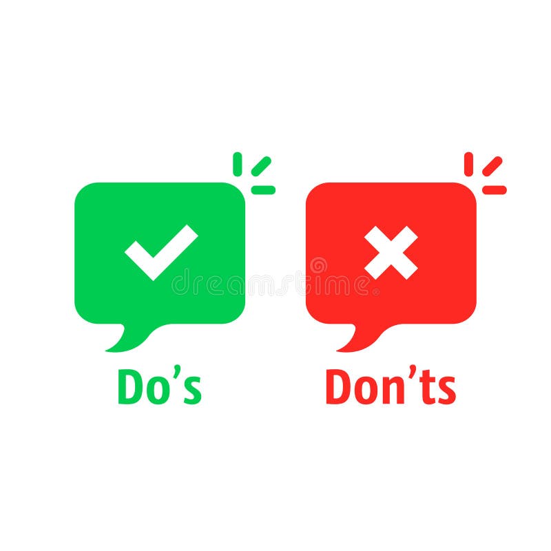 Positive and Negative Check Marks Stock Vector - Illustration of ...