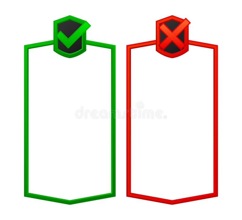 Positive and Negative Comparison, Approved and Rejected, Dos and Donts ...