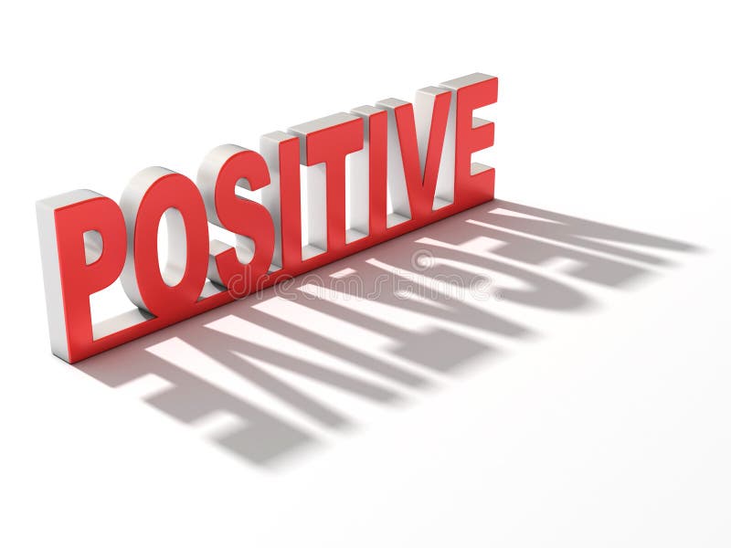 Positive or Negative 3d Concept Stock Photo - Image of light, decide ...