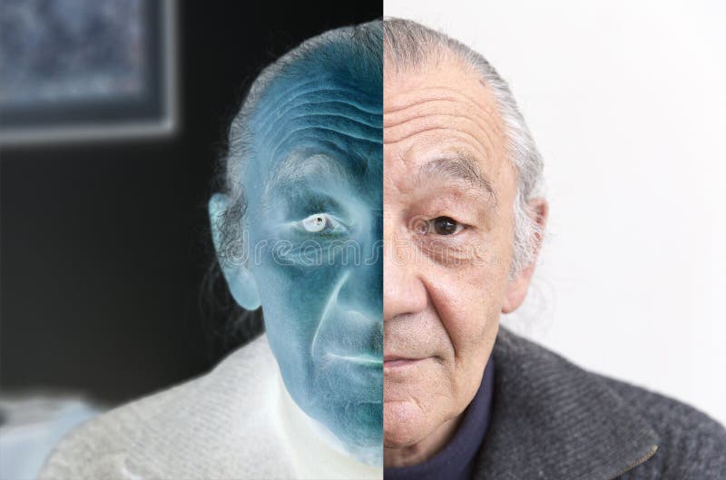 Positive and negative face stock photo. Image of smile - 213525808