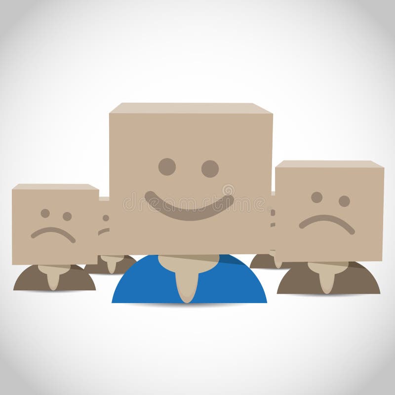 Positive or negative stock vector. Illustration of belief - 45746084