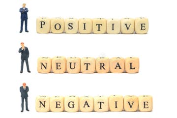 Positive Negative and Neutral Stock Image - Image of response, opinion ...