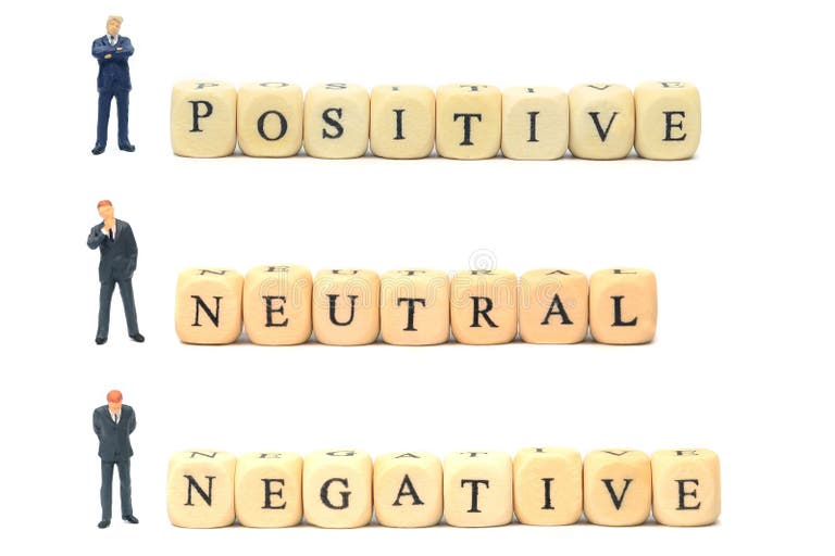 Positive Negative and Neutral Stock Image - Image of response, opinion ...