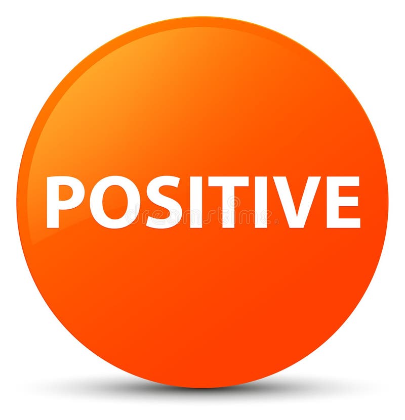 Positive Orange Keyboard Button Stock Illustration - Illustration of ...