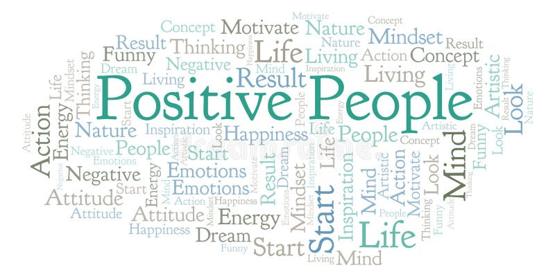 Positive Thinking Word Cloud Stock Image - Image of antique, word: 29197521