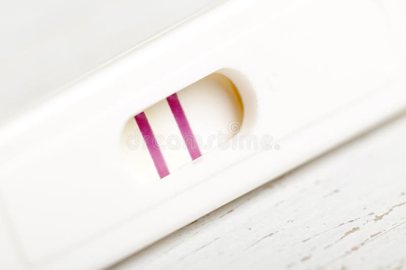 Positive pregnancy test stock photo. Image of single - 50482424