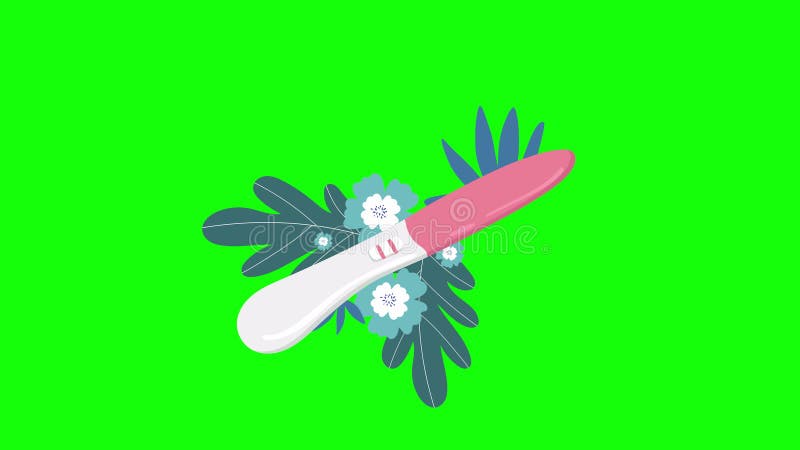 Positive Pregnancy Test Icon Animation. Stock Footage - Video of ...