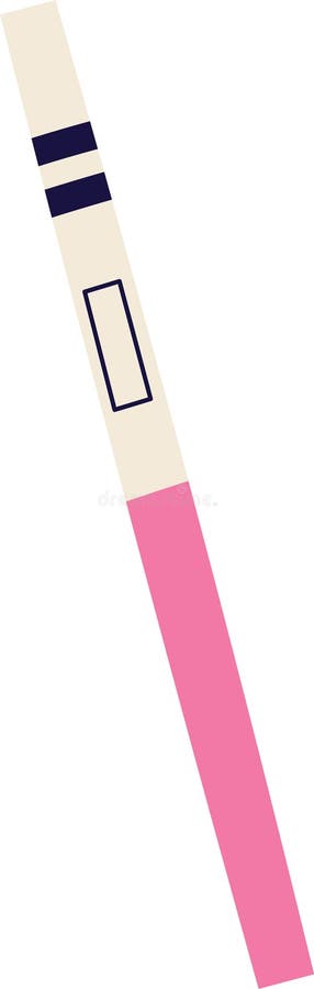Positive Pregnancy Test stock vector. Illustration of indoor - 359261067