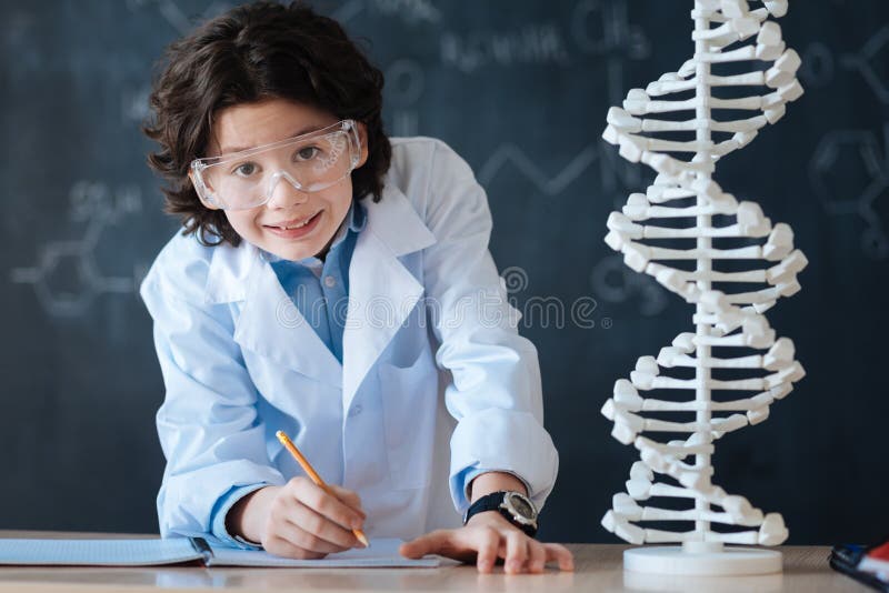 Positive Pupil Enjoying Science Class in the Laboratory Stock Image ...