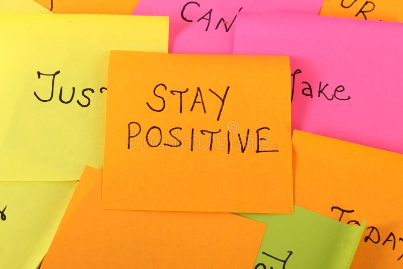 Positive quote stock photo. Image of colored, paper - 112166574