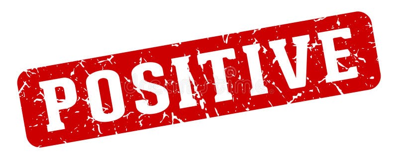 Positive Rectangular Sign. Positive Stamp Stock Vector - Illustration ...