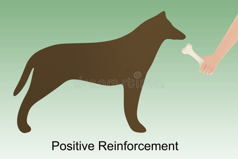 Positive Reinforcement Concept Stock Illustration - Illustration of ...
