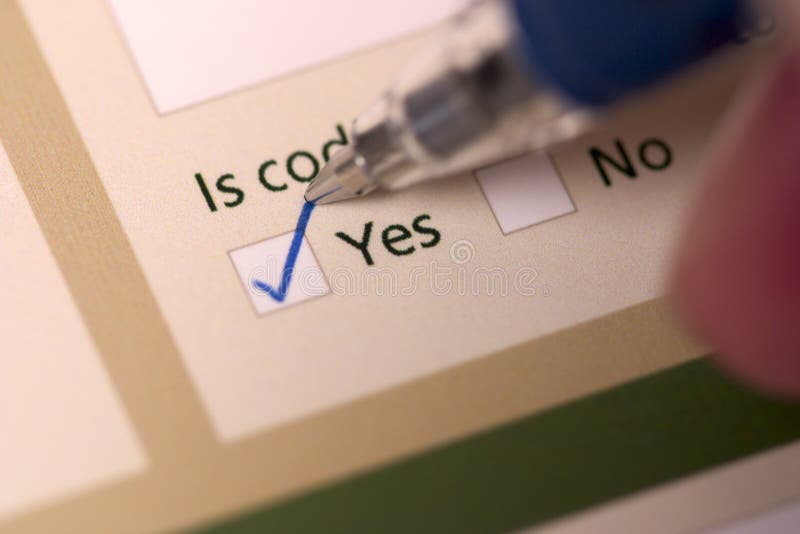 Positive response stock photo. Image of hand, document - 2814602