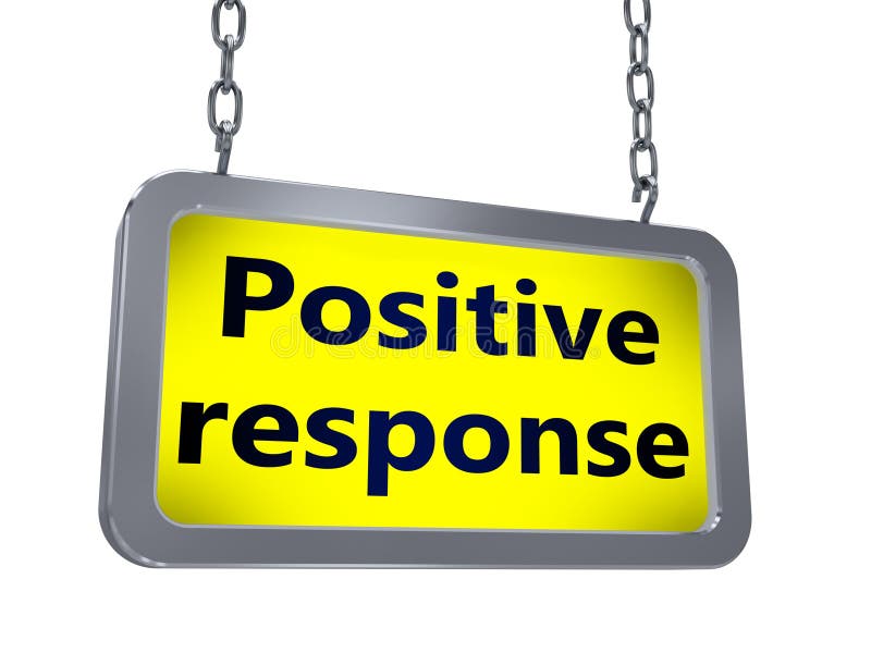 Positive Response on Billboard Stock Illustration - Illustration of ...
