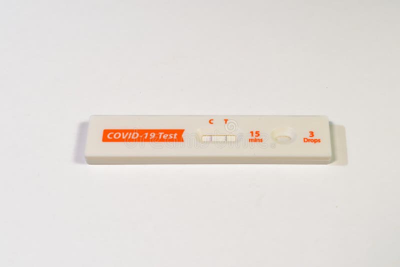 Positive Self Test for Covid Stock Image - Image of covid, medical ...