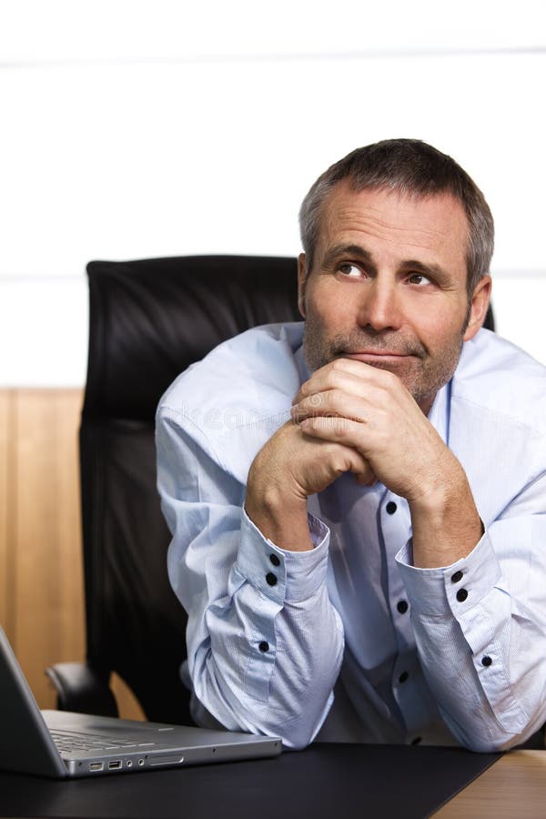 Mature Professional Businessman Looking at Camera and Smiling ...