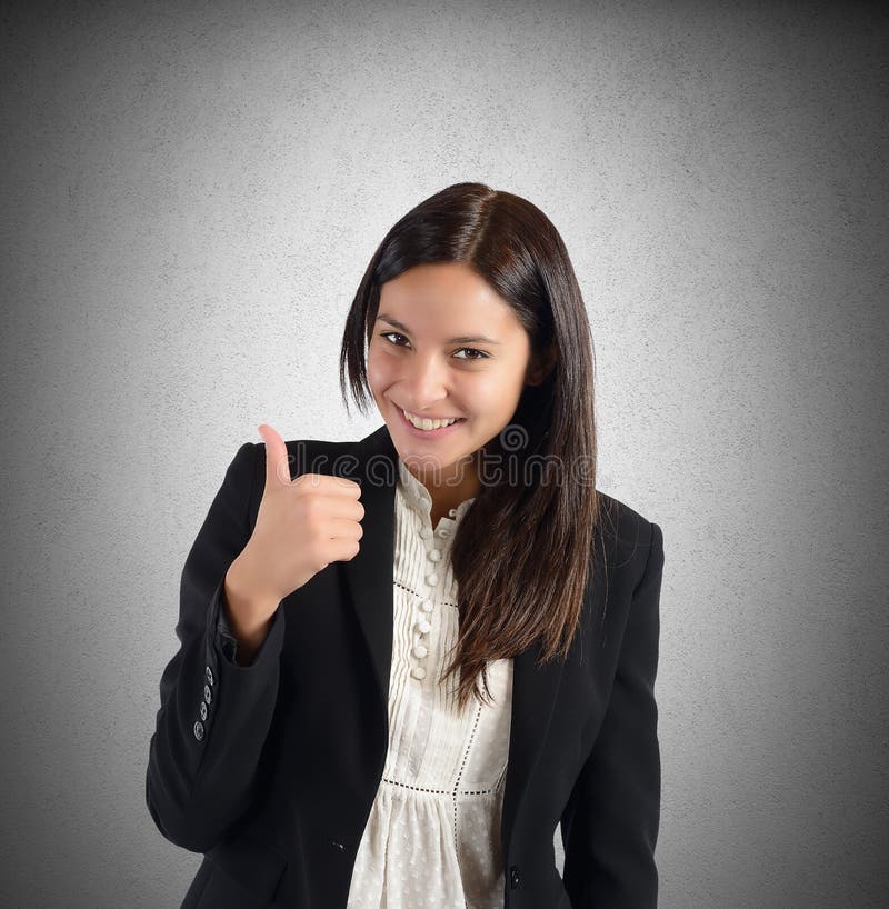 Positive and Smiling Businesswoman Stock Photo - Image of confident ...