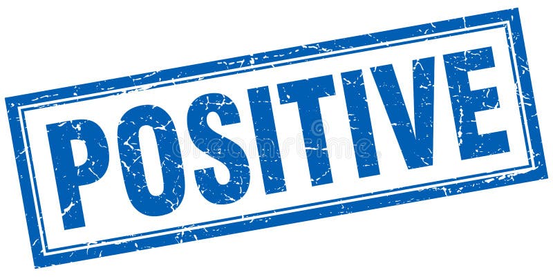 Positive stamp stock vector. Illustration of positive - 125217580