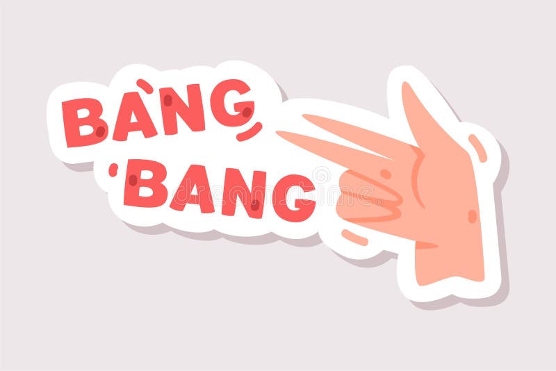 Positive Sticker Design with Hand Gesture and Saying Vector ...