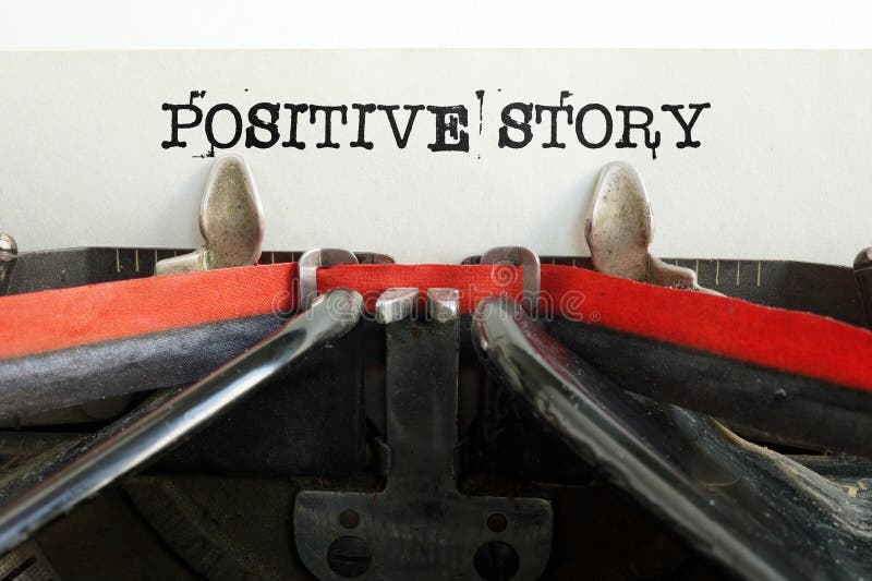 Positive Story is Shown Using the Text Stock Image - Image of training ...
