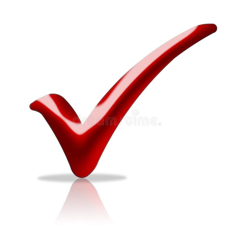 Ok red stock illustration. Illustration of mark, vote - 4212202