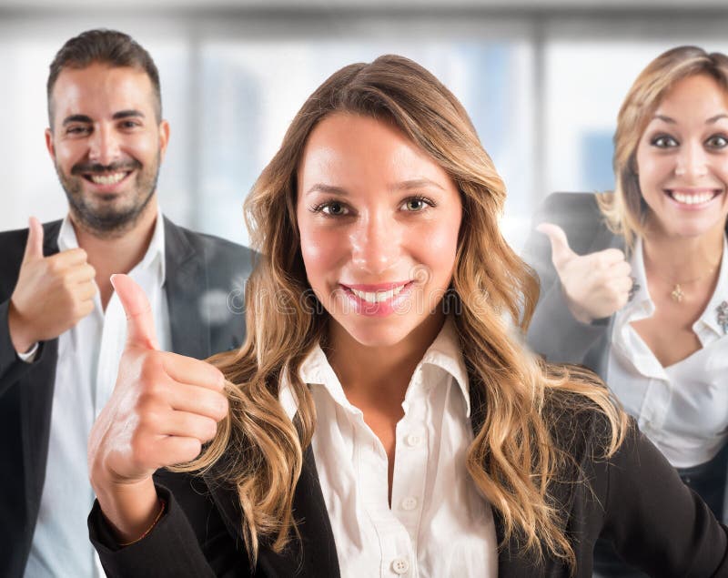 Positive teamwork stock photo. Image of confident, productivity - 70636552