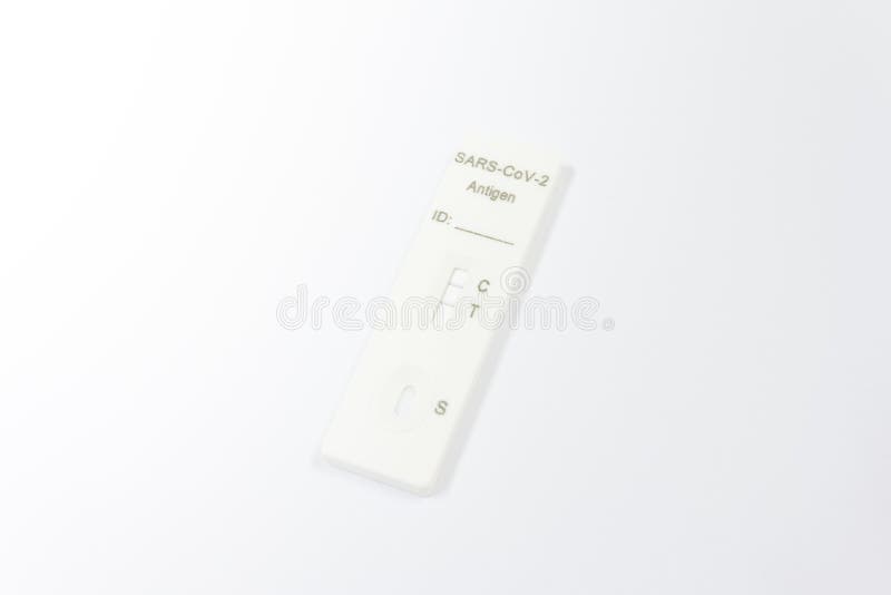 Positive Test Result by Covid 19 Antigen Test on White Background ...