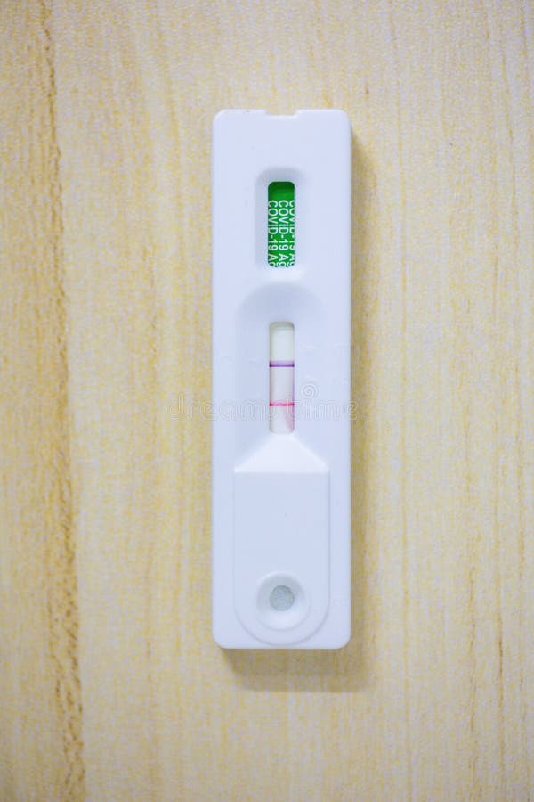 Positive Test Result on Home Test Kit. Corona or Covid-19 Rapid Tests ...