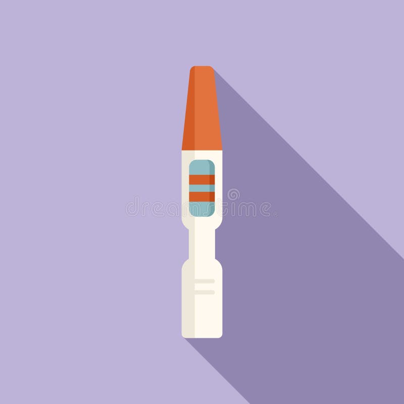 Positive Test Result Icon Flat Vector. Medical Lab Stock Illustration ...