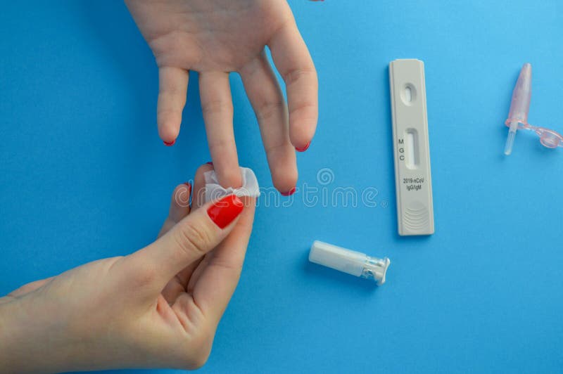 Positive Test Result by Using Rapid Test for COVID-19, Quick Fast ...