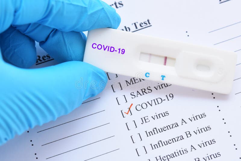 Positive Test Result by Using Rapid Test Device for COVID-19 Virus ...
