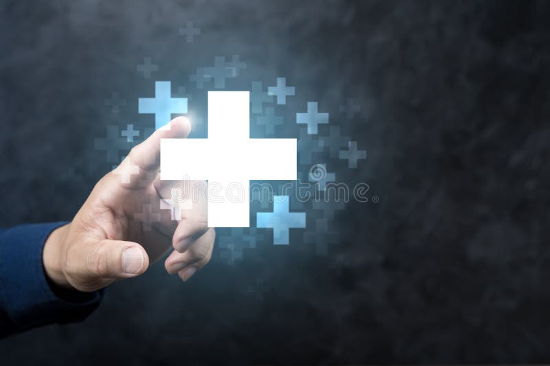 Positive Thing by Plus Sign Concept. Positive Thinking Mindset Stock ...