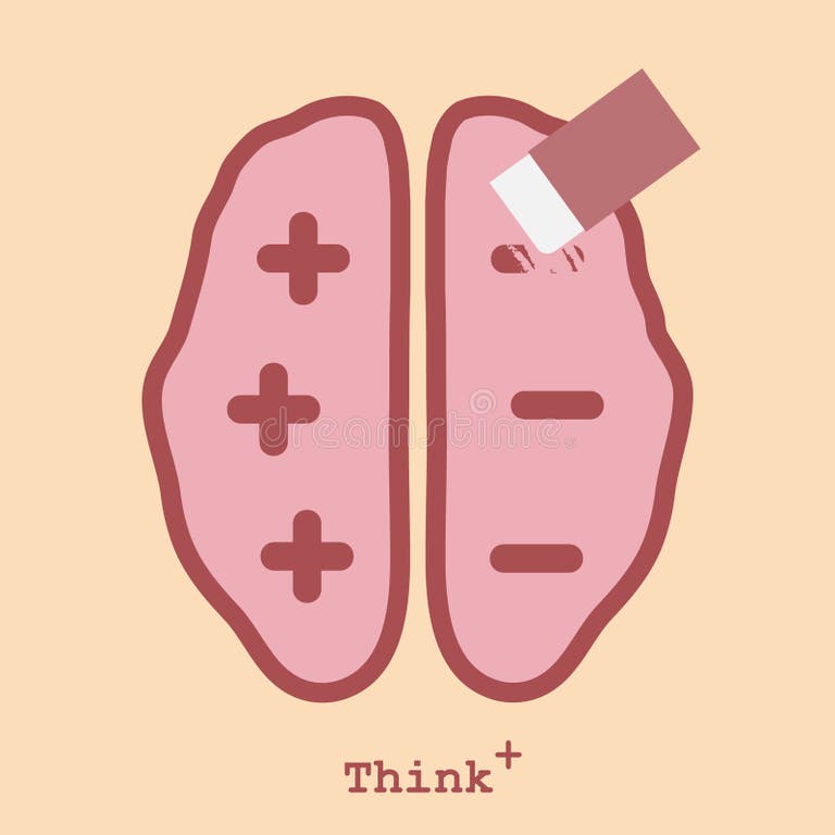 Positive thinking stock vector. Illustration of creativity - 31406096