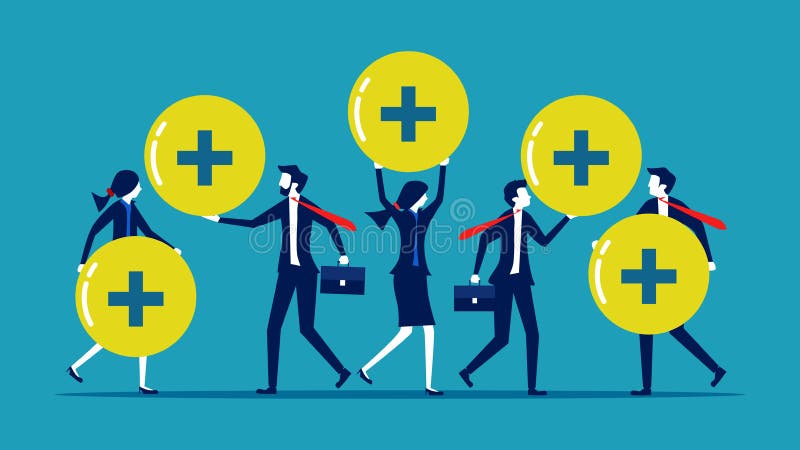 Positive Thinking Business Team. Success with Positive Thinking Stock ...