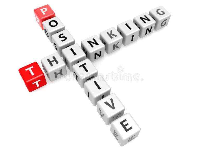 Positive thinking stock illustration. Illustration of positivity - 31937382