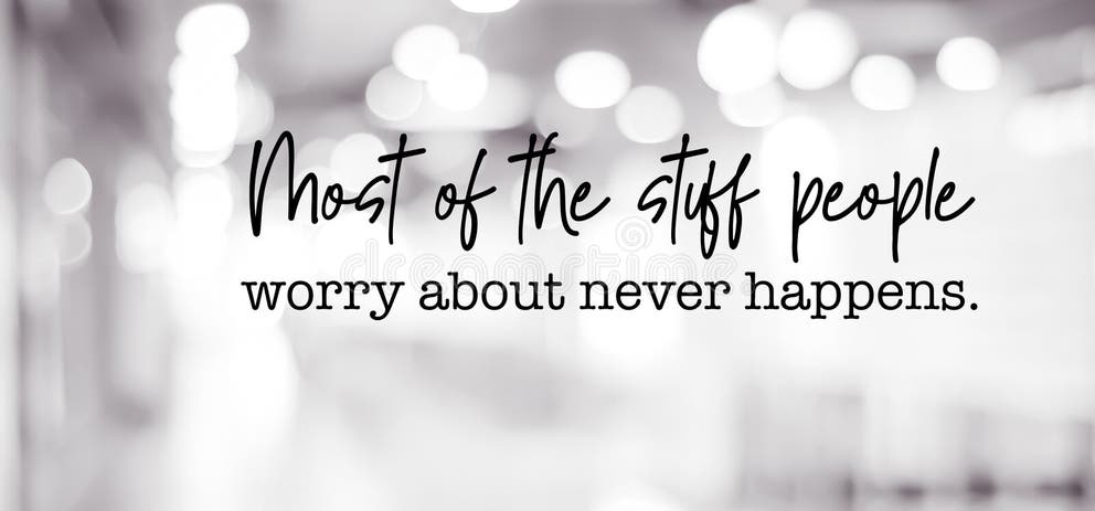 Positive Thinking Life Quotation on Blur Background Stock Photo - Image ...