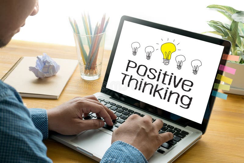 POSITIVE THINKING stock image. Image of board, positive - 80106125
