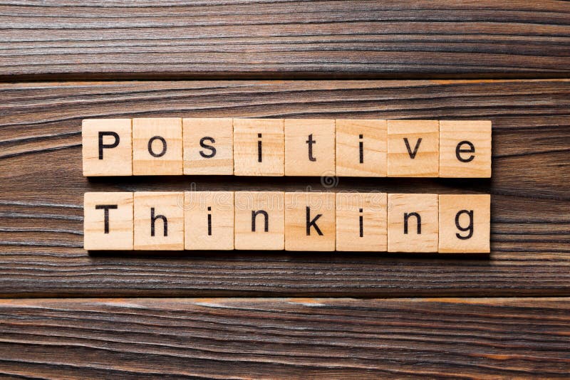 Positive Mindset Word Written on Wood Block. Positive Mindset Text on ...