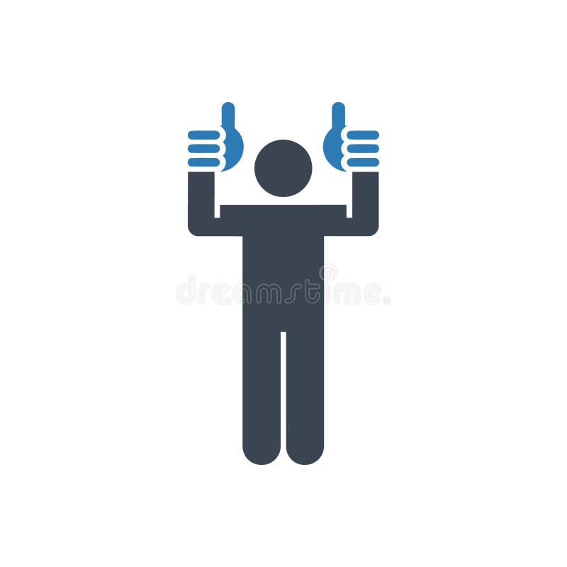 Positive Thumbs Up Icon Stock Illustrations – 6,674 Positive Thumbs Up ...