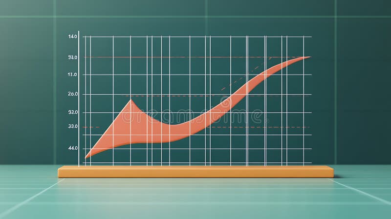 Positive Trend Graph Illustration Stock Illustration - Illustration of ...