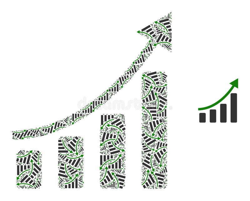 Positive Trend Recursion Mosaic of Positive Trend Items Stock Vector ...