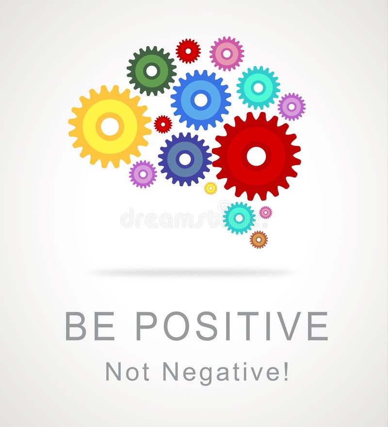 Positive Versus Negative Words Depicting Reflective State of Mind - 3d ...