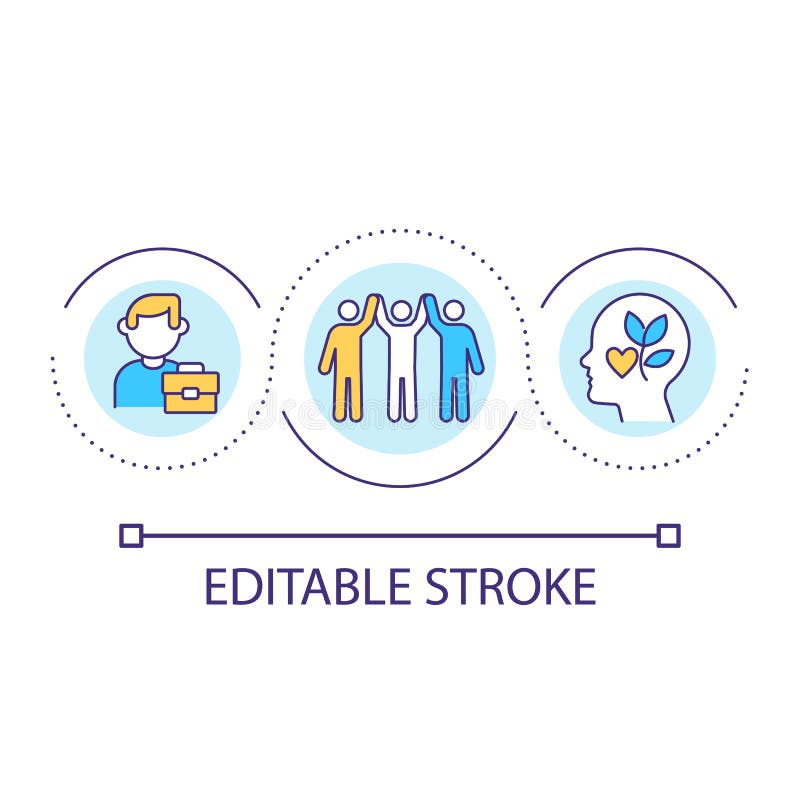 Positive Work Environment Loop Concept Icon Stock Illustration ... Positive Work Environment Loop Concept Icon Stock Illustration ...
