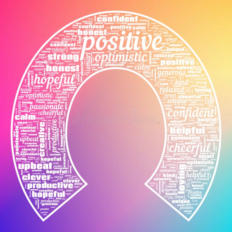 Positivity Hope Success Text Illustration Background Abstract Stock ...