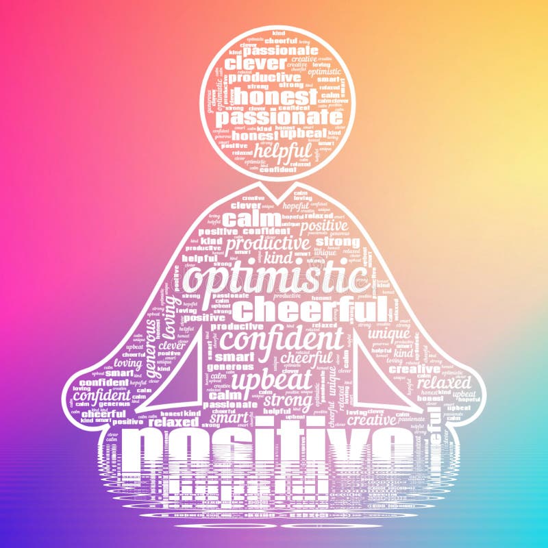 Positivity Hope Success Text Illustration Background Abstract Stock ...